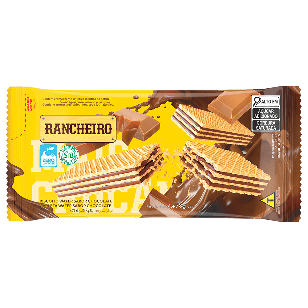 WAFER RANCHEIRO CHOCOLATE 78G - Rancheiro