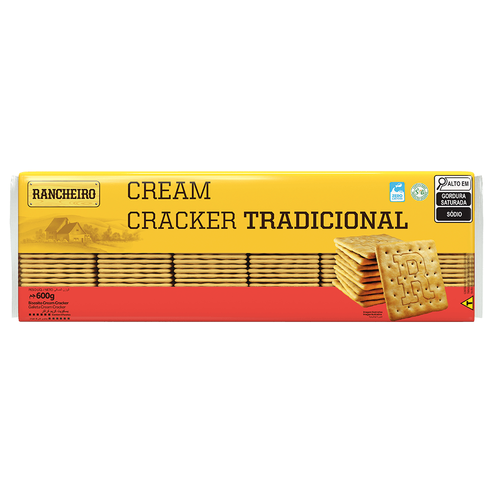 CREAM CRACKER RANCHEIRO 600G - Rancheiro