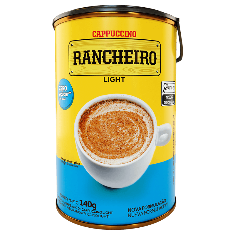 CAPPUCCINO LIGHT POTE RANCHEIRO 140G - Rancheiro
